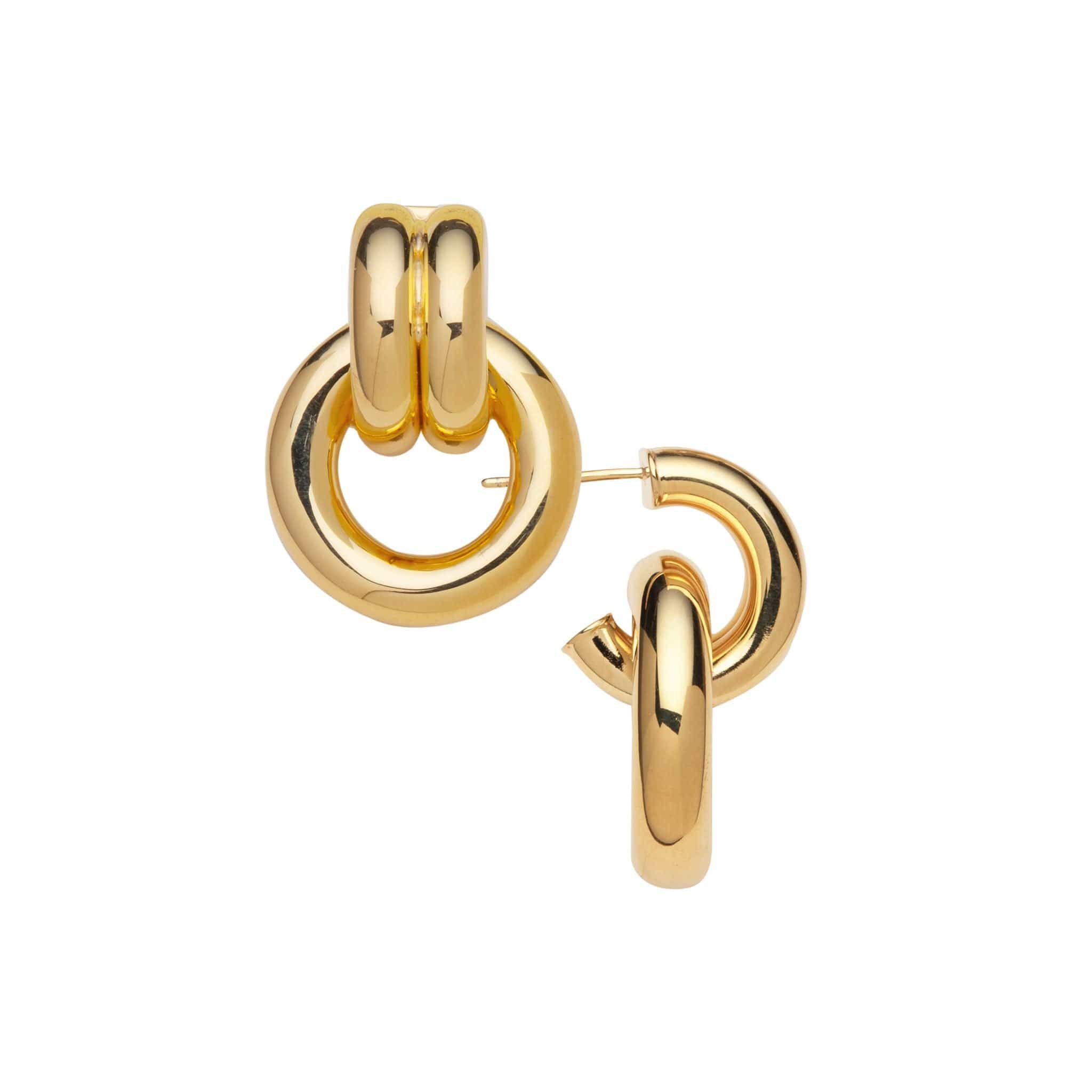 Gina Small 1.25 Earrings Gold – Muse at Perry Lane